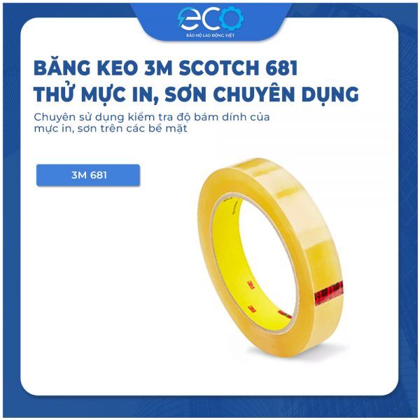 Băng keo 3M 681 khổ 25,4 mm x 66m